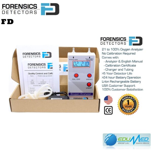 ANALIZADOR DE OXIGENO FORENSICS DETECTORS|FD | EDUMED IMPORT
