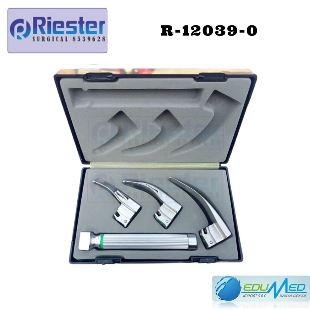 LARINGOSCOPIO FIBRA OPTICA PEDIATRICO RIESTER SURGICAL R-12039-0 ...